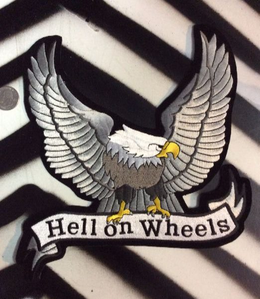 FLYING EAGLE - HELL ON WHEELS BACK PATCH - LARGE » Boardwalk Vintage