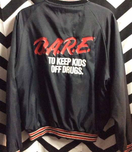 DARE SATIN BASEBALL STYLE JACKET » Boardwalk Vintage