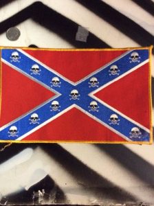 Confederate Flag W/skulls Back Patch – Large | Boardwalk Vintage
