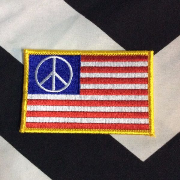 Bw Patch – American Flag W/peace Sign | Boardwalk Vintage