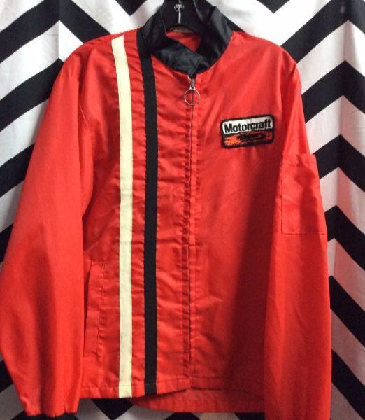 Retro Mechanics Jacket W/racing Stripes & Motorcraft Patch | Boardwalk ...