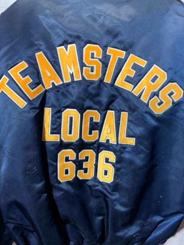 Teamsters Local 636 Logo Satin Button-up Jacket | Boardwalk Vintage