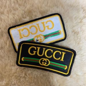 Embroidered Gucci Logo Patch (heat Seal Backing) | Boardwalk Vintage