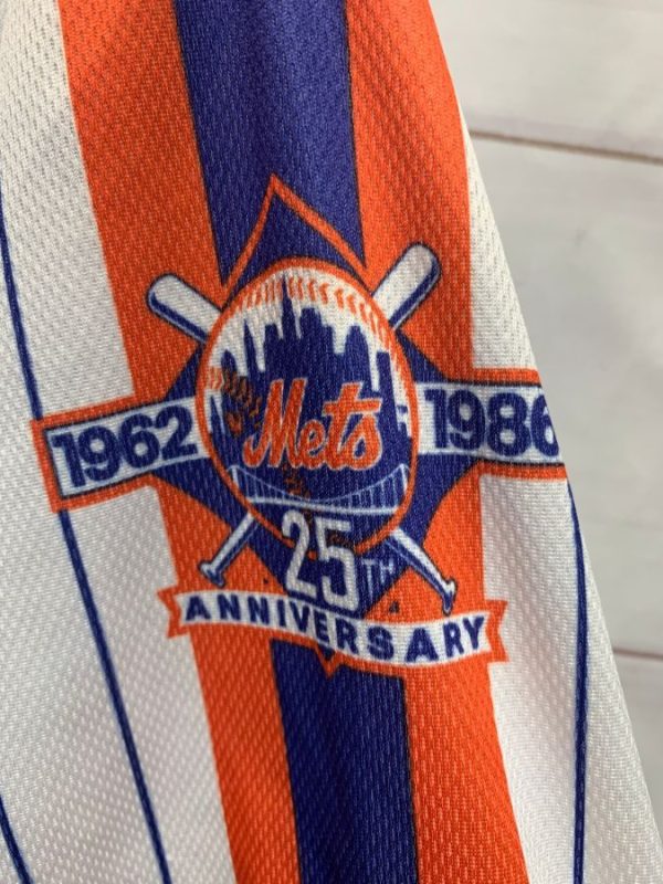 Mlb New York Mets Pinstripe Jersey 25th Anniversary 1962-1986 As-is ...