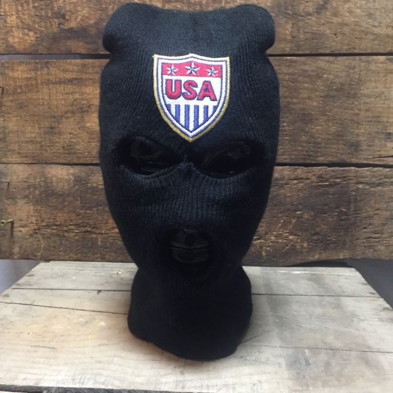 BLACK SKI MASK W/ USA PATCH » Boardwalk Vintage