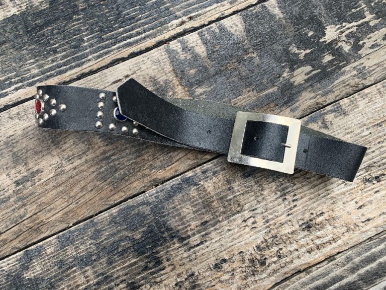 Amazing Handmade Rock N Roll Leather Belt Fully Studded & Jeweled ...