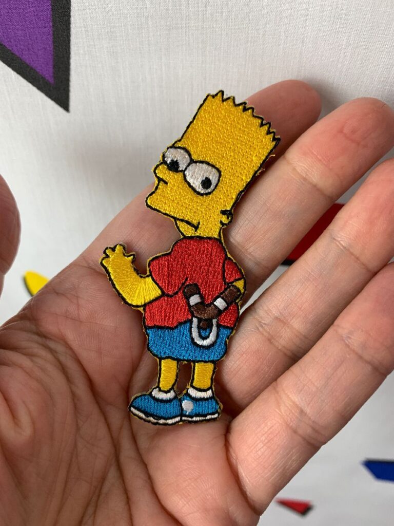 Bart Simpson Slingshot Embroidered Iron-on Or Sew-on Patch | Boardwalk ...