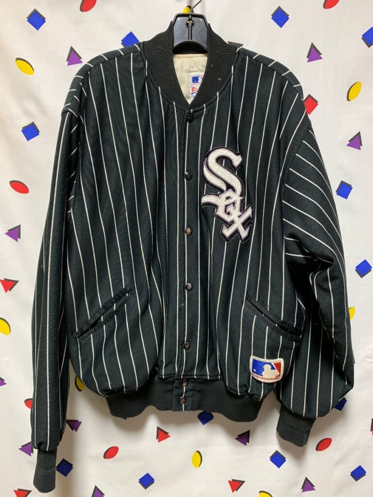 Mlb Chicago Whitesox Pinstripe Button Jacket As-is | Boardwalk Vintage