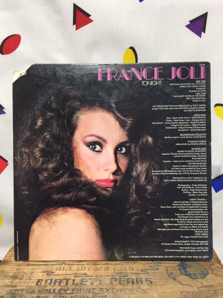 France Joli – Tonight #disco – Vinyl Lp Album | Boardwalk Vintage