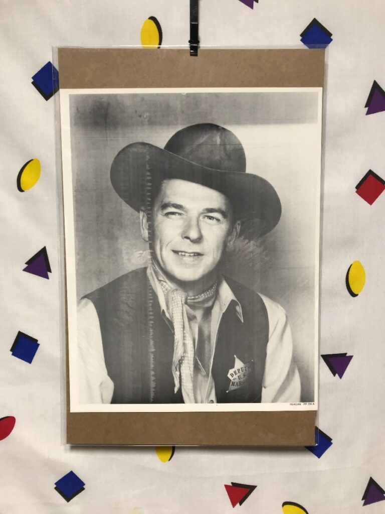 Ronald Reagan Cowboy Hollywood Star Headshot Photo Law And Order ...