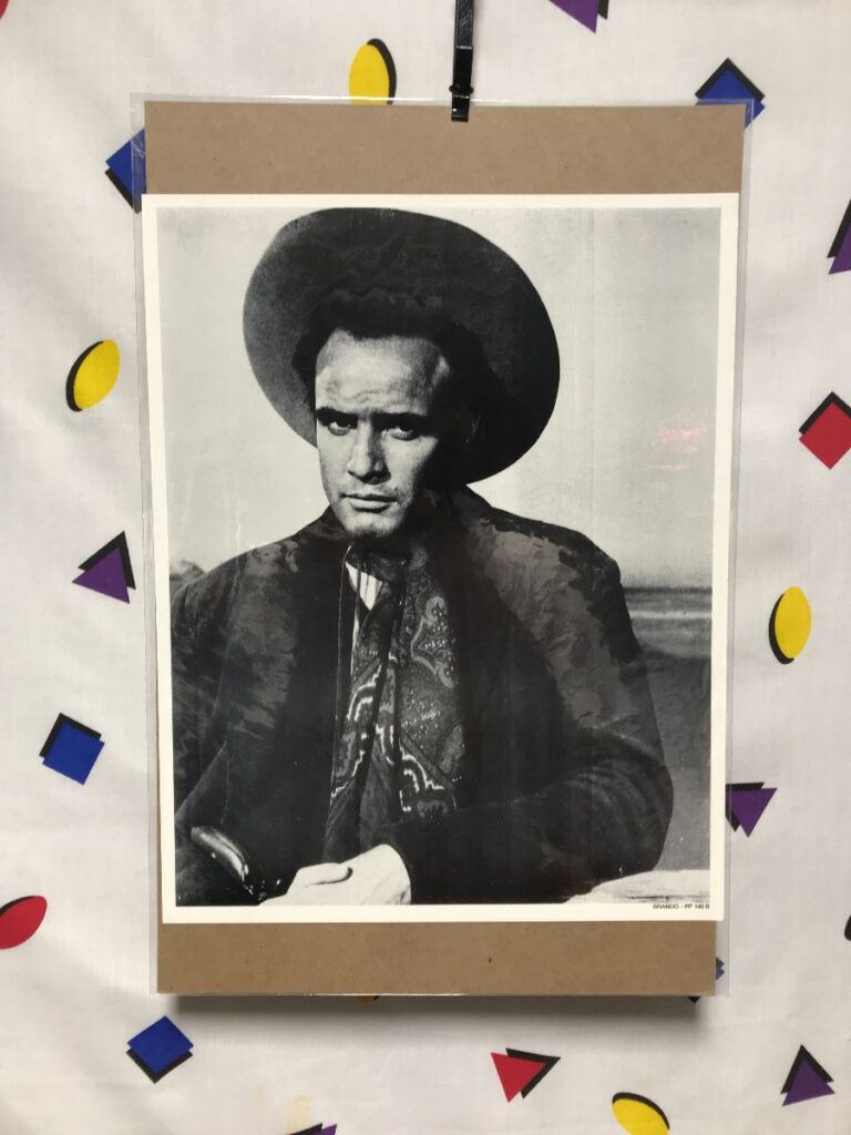 Marlon Brando Hollywood Star Headshot Photo Cowboy Hat One Eyed Jacks ...