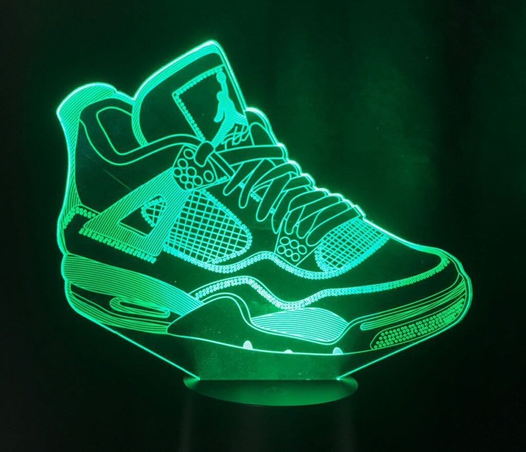 Air Jordan Multi Color Light Up Sneaker Neon Light Usb Powered Sign ...