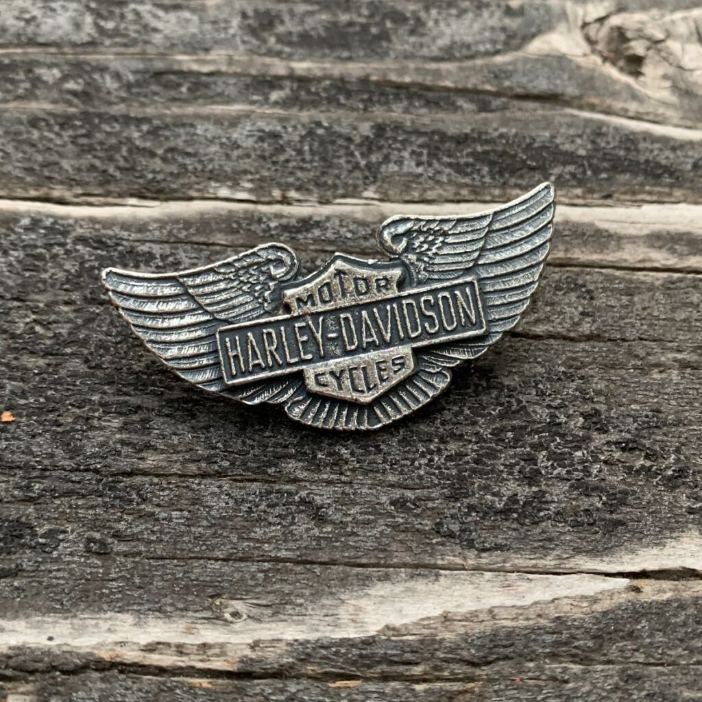 Vintage Deadstock Classic Harley Shield With Eagle Wings Heavy Metal ...