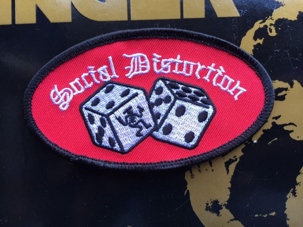 Social Distortion Dice Logo Embroidred Patch | Boardwalk Vintage