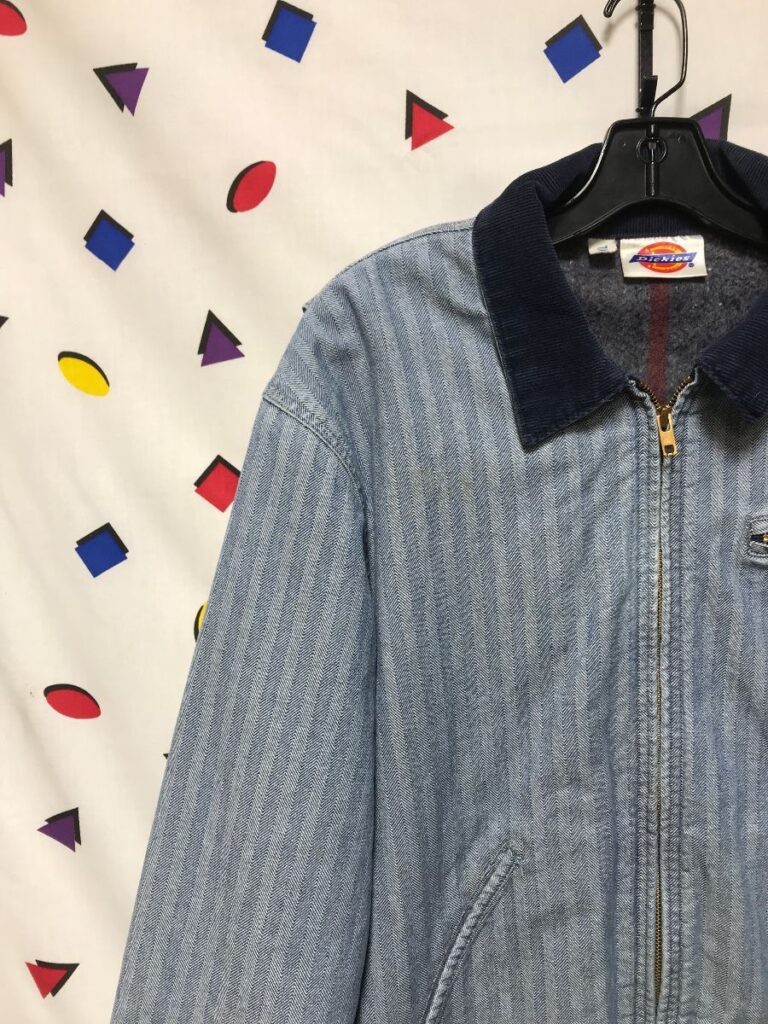 Dickies Pinstripe Utility Jacket With Striped Wool Interior And ...