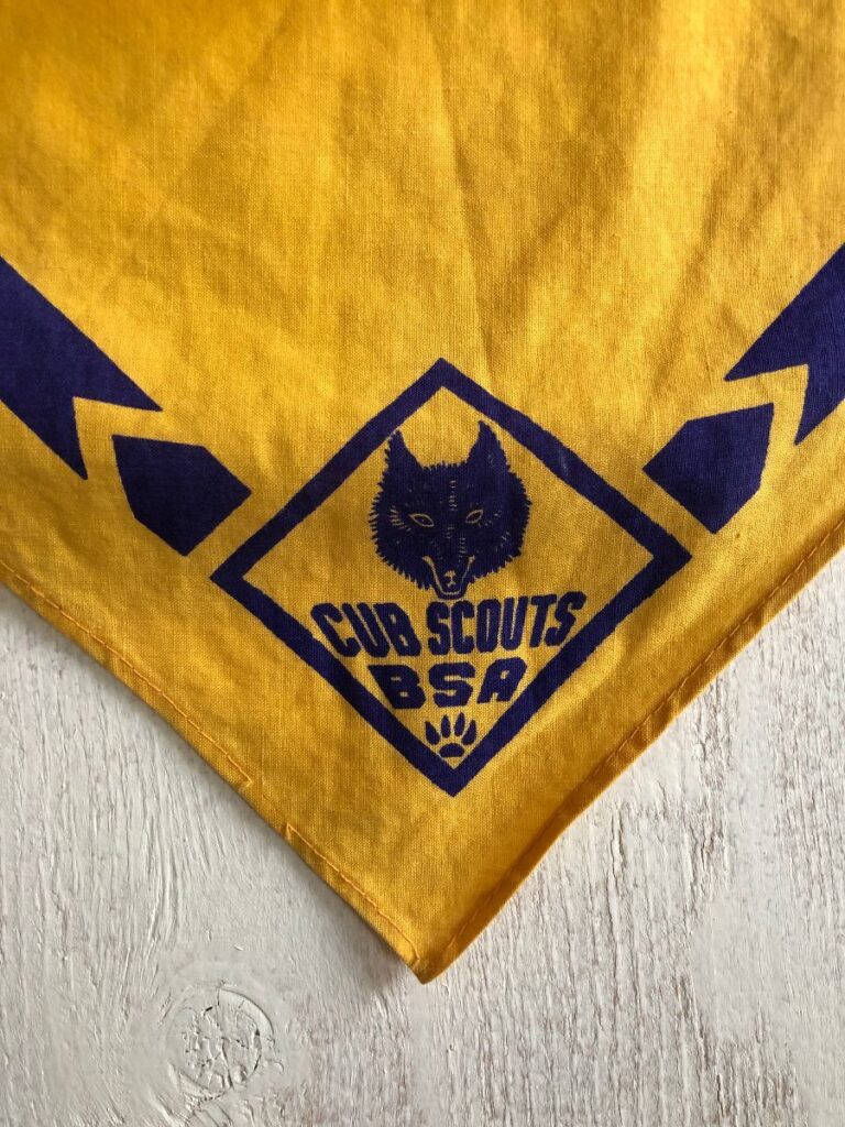Triangle Cotton Printed Bandana Cub Scouts Bsa | Boardwalk Vintage