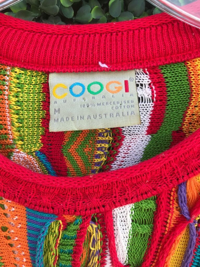 Vintage 80s Coogi Australia Rainbow Biggie Smalls Notorious Big Large ...