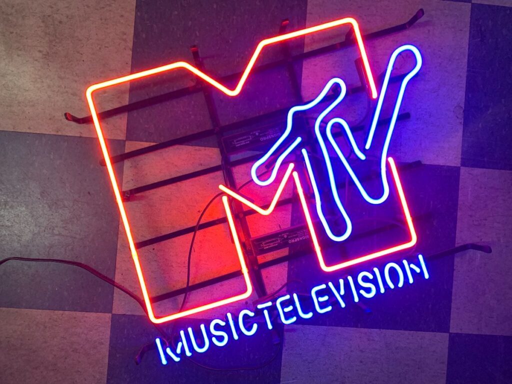 Light Up Mtv Neon Sign | Boardwalk Vintage