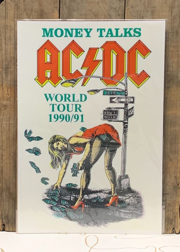 Money Talks Acdc World Tour 1990-91 Poster | Boardwalk Vintage