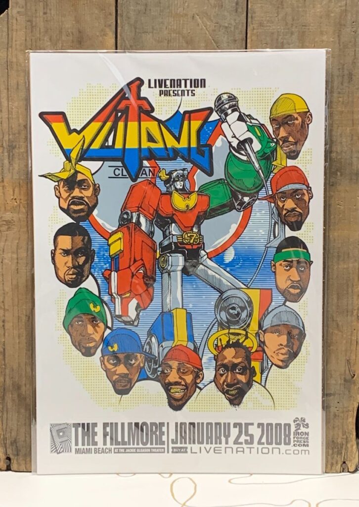 Wu-tang Clan Graphic Poster Live At The Fillmore2008 | Boardwalk Vintage