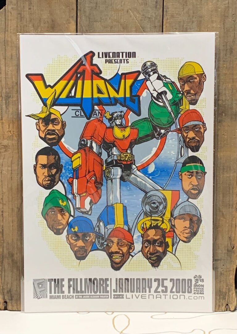 Wu-tang Clan Graphic Poster Live At The Fillmore2008 | Boardwalk Vintage