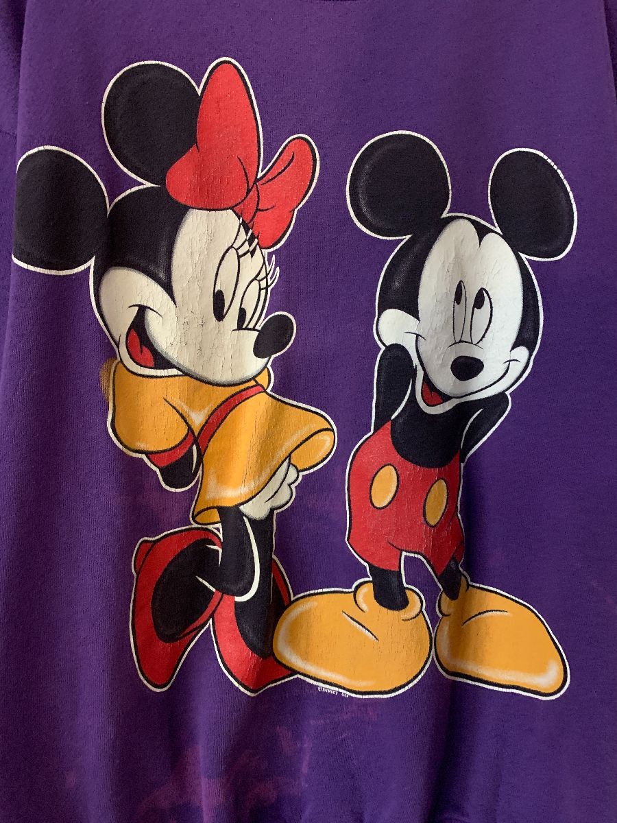 Mickey Mouse And Minnie Mouse Crew Neck Sweatshirt As-is | Boardwalk ...