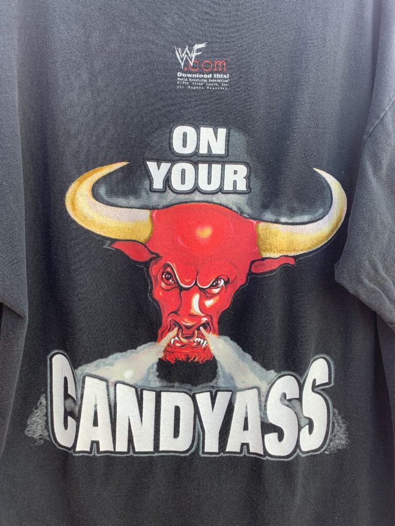 Wwf The Rock Layeth The Smacketh Down! On Your Candyass Bull Graphic ...