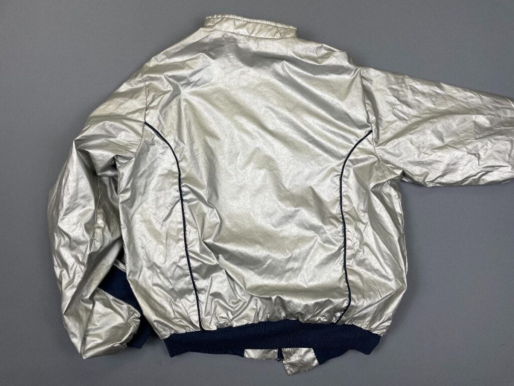 Fun! Metallic Silver Atari Jacket | Boardwalk Vintage