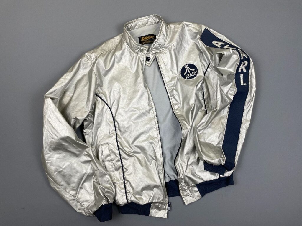 Fun! Metallic Silver Atari Jacket | Boardwalk Vintage