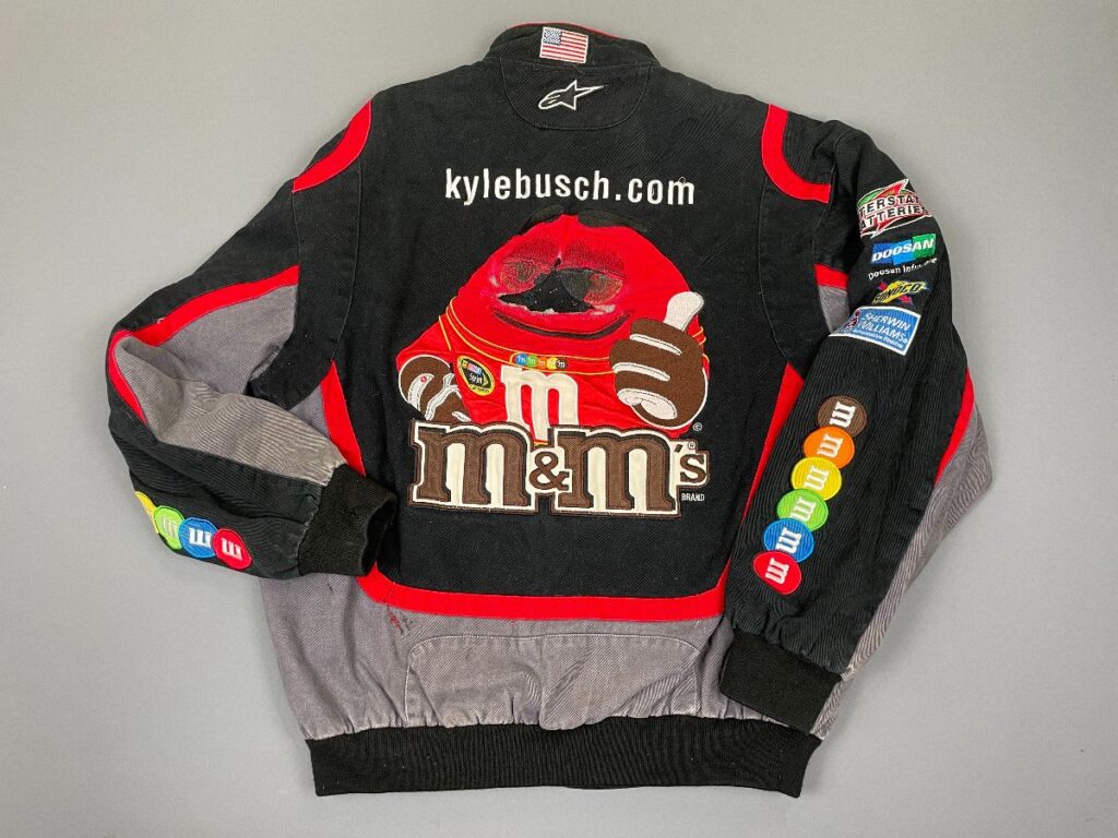*as-is* Distressed Kyle Busch #18 M&ms Nascar Racing Jacket | Boardwalk ...