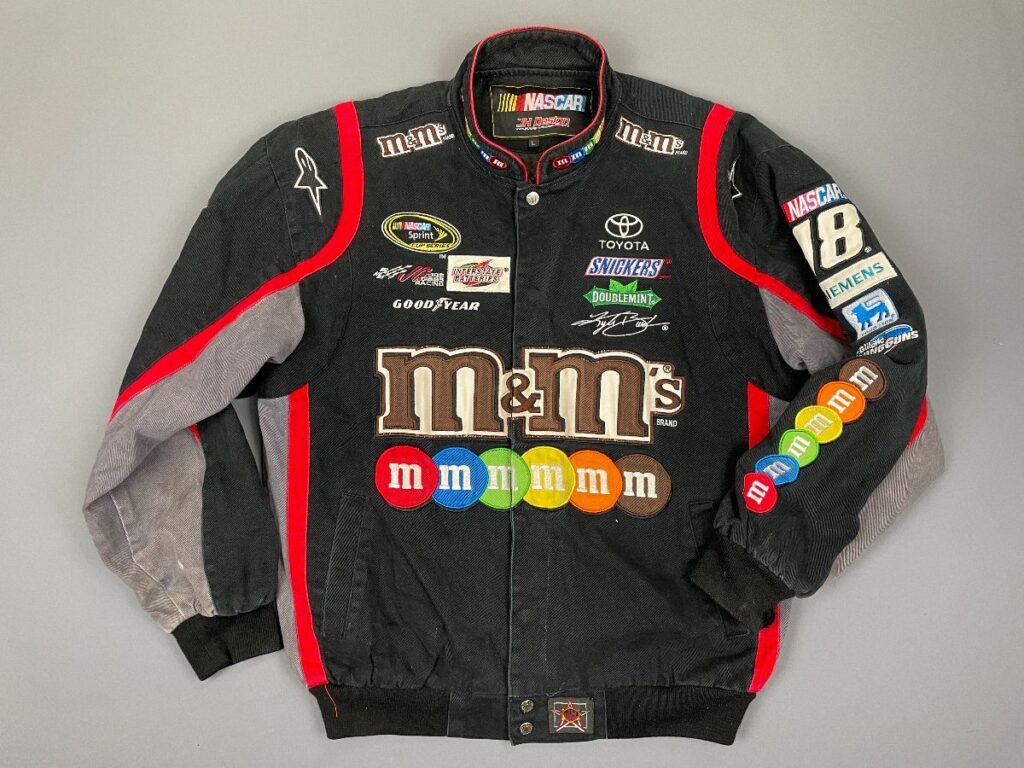 *as-is* Distressed Kyle Busch #18 M&ms Nascar Racing Jacket | Boardwalk ...