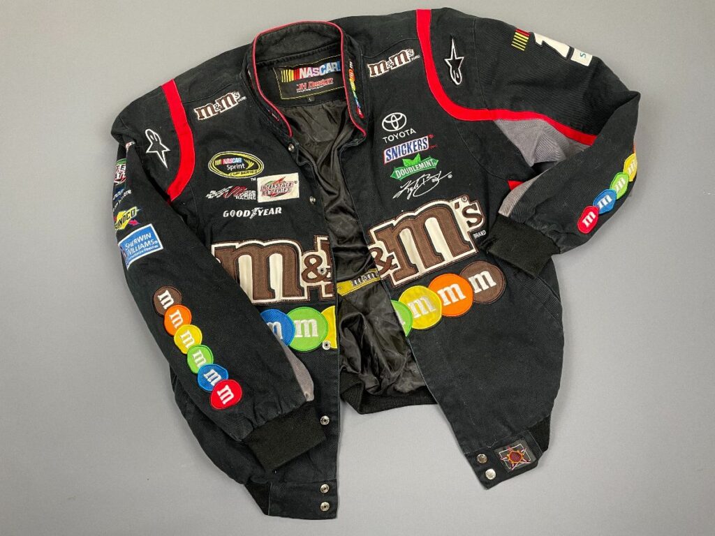 *as-is* Distressed Kyle Busch #18 M&ms Nascar Racing Jacket | Boardwalk ...