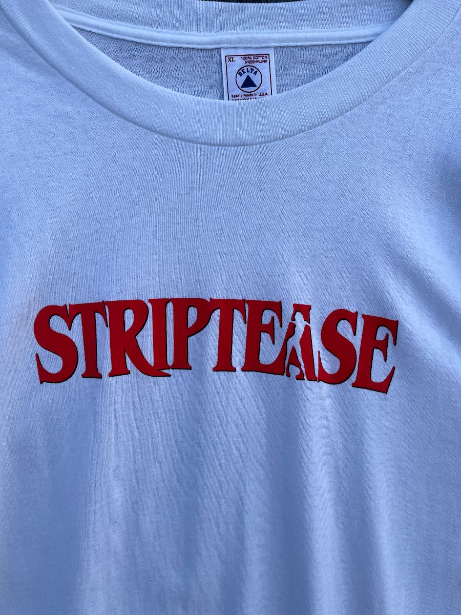 Deadstock Striptease Logo Design Cotton Single Stitch T-shirt ...