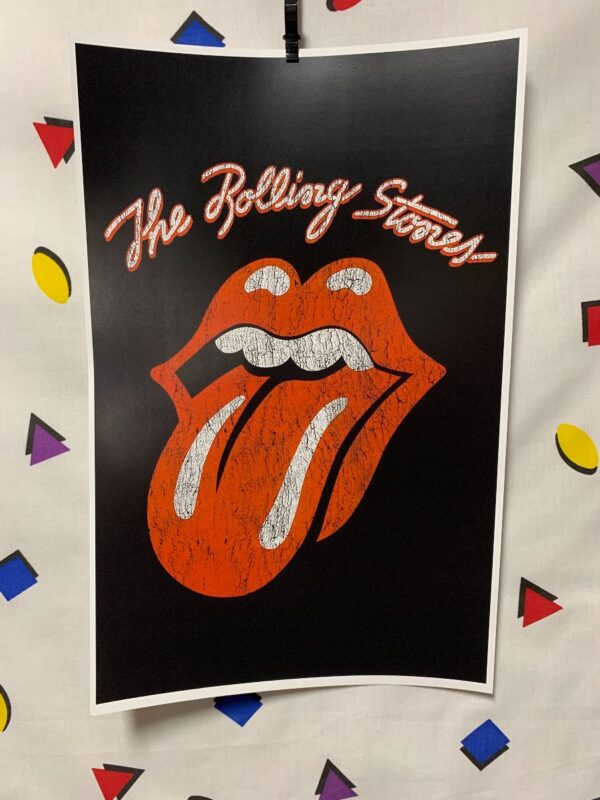 Rolling Stones Lips And Tongue Logo Band Poster | Boardwalk Vintage
